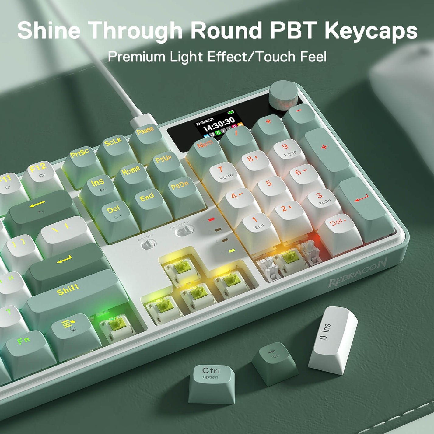 Redragon WYVERN K761 PRO Wireless Full Size Mechanical Keyboard with ...