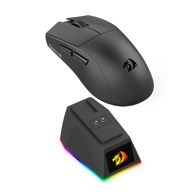 Redragon M999 Wireless Gaming Mouse 45000 DPI with RGB Dock – Redragonshop