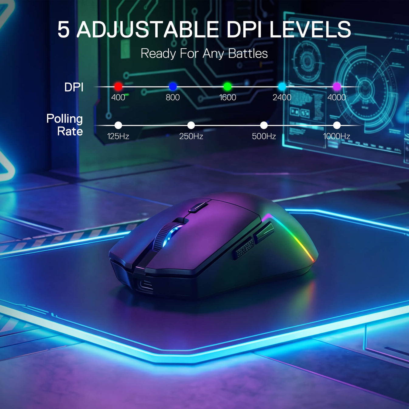 Redragon NAGA M730 Lightweight RGB Gaming Mouse with 10000 DPI ...