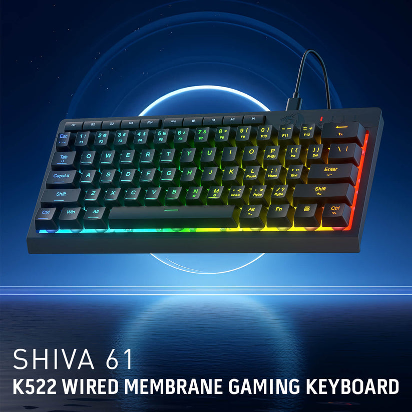Redragon SHIVA K522 RGB 61 Keys Membrane Gaming Keyboard – Redragonshop