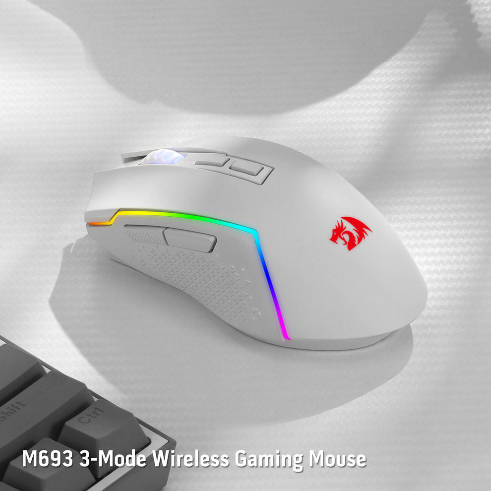 Redragon M693 Tri-Mode Bluetooth & 2.4G Wireless RGB Gaming Mouse ...