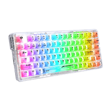 Redragon ELF PRO K649 Wireless Hot-Swappable Transparent Keyboard ...