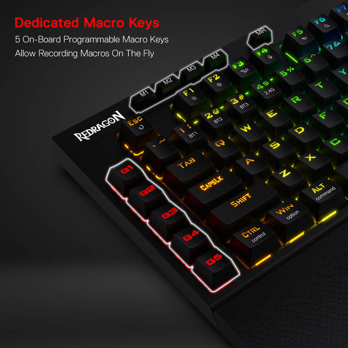Redragon Wireless Gaming Keyboard | RGB Mechanical Keyboard | 87 Keys ...