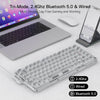 Redragon ELF PRO K649 Wireless Hot-Swappable Transparent Keyboard ...