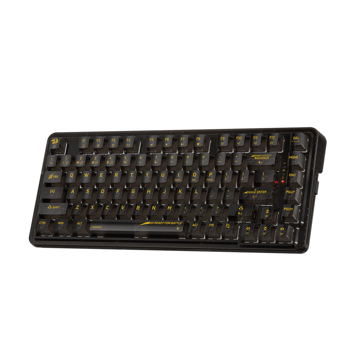 Redragon ELF PRO K649 Wireless Hot-Swappable Transparent Keyboard ...