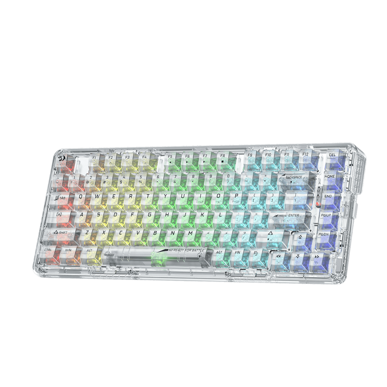 Redragon ELF PRO K649 Wireless Hot-Swappable Transparent Keyboard ...