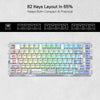 Redragon ELF PRO K649 Wireless Hot-Swappable Transparent Keyboard ...