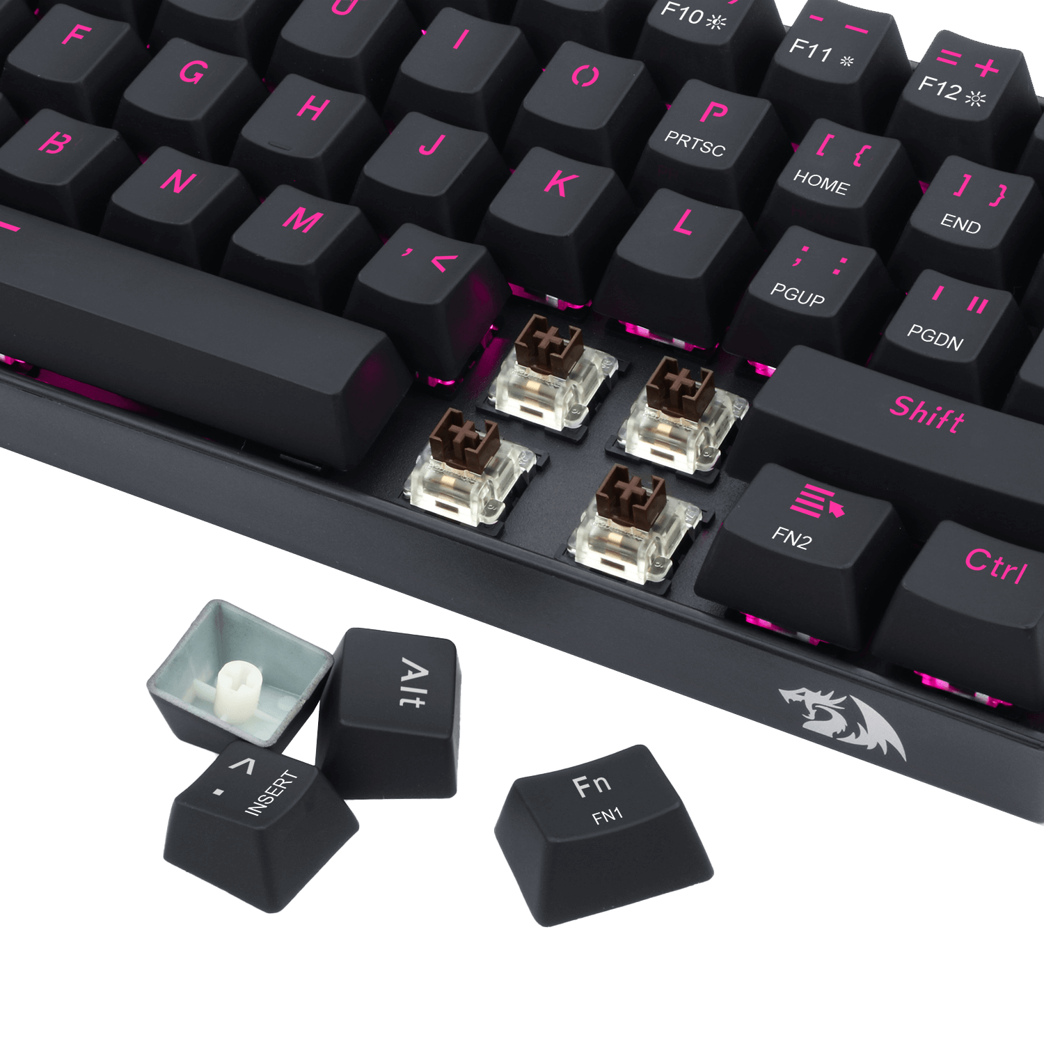 Redragon K630 60% Mechanical Keyboard Pink LED Backlit – Redragonshop