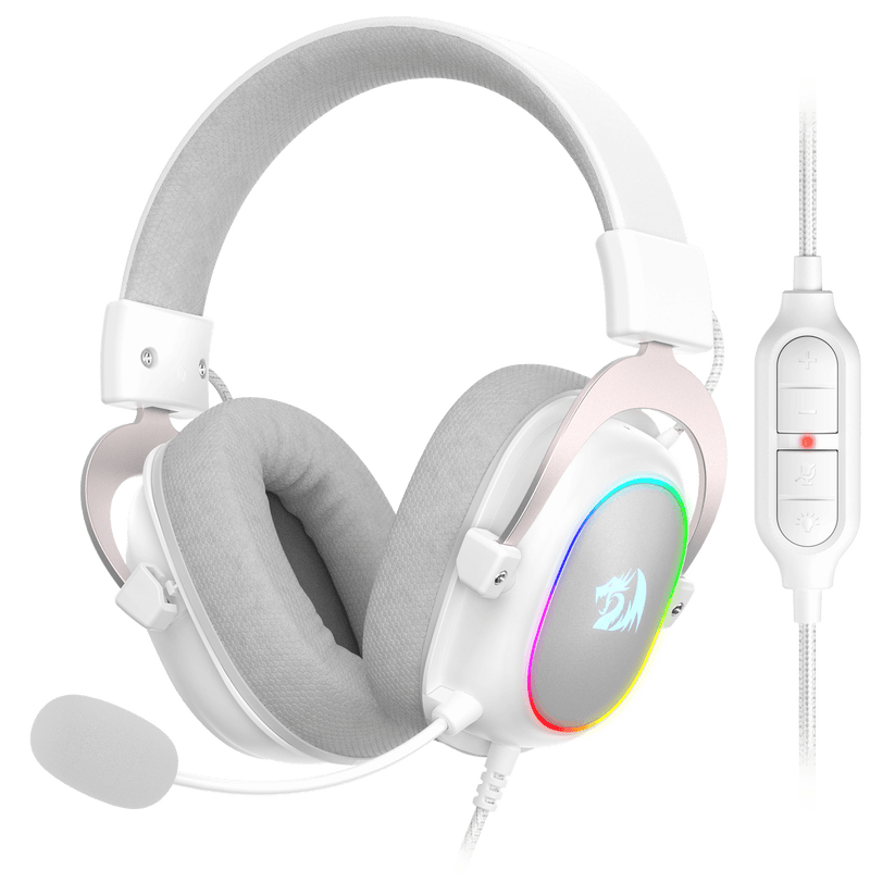 H510 ZEUS-X RGB White Wired Gaming Headset – Redragonshop