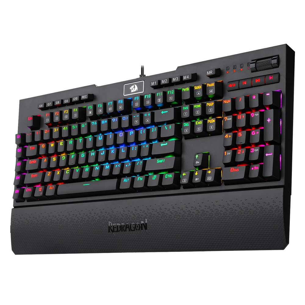 Redragon K586 Brahma Mechanical Gaming Keyboard with 10 Extra On-Board ...