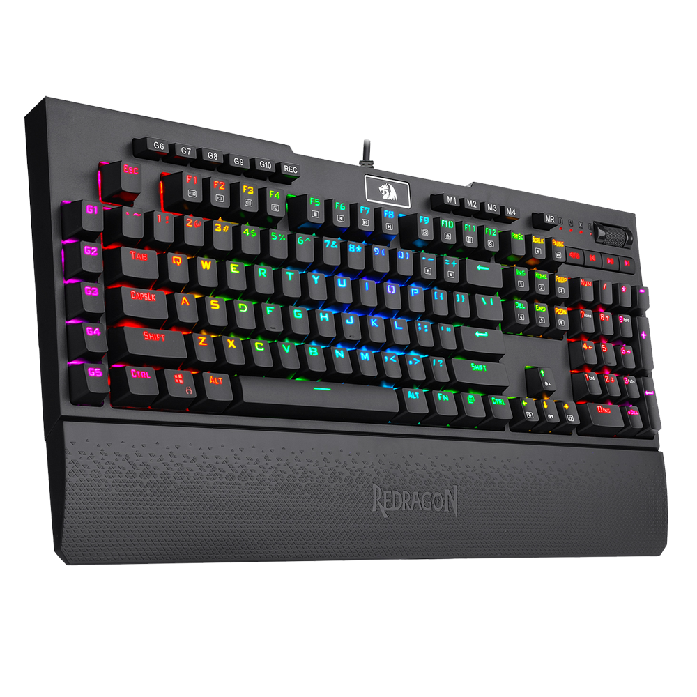 Redragon K586 Brahma Mechanical Gaming Keyboard with 10 Extra On-Board ...