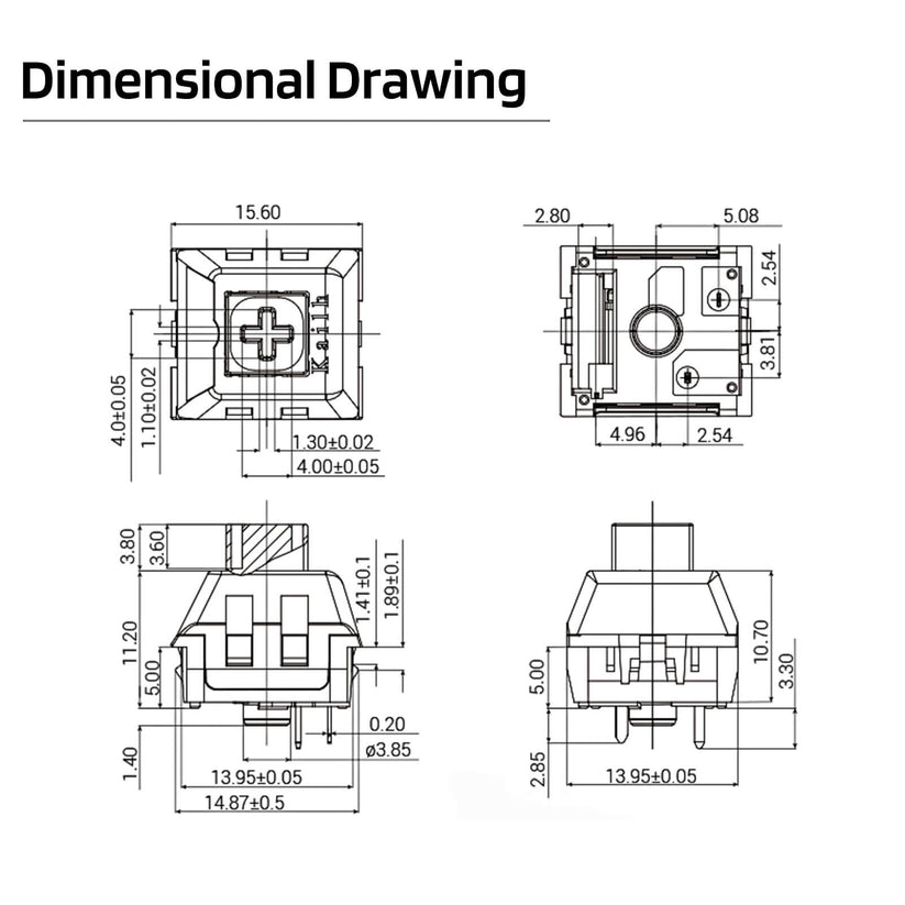 Kailh Box Switches White for Mechanical Gaming Keyboard DIY – Redragonshop