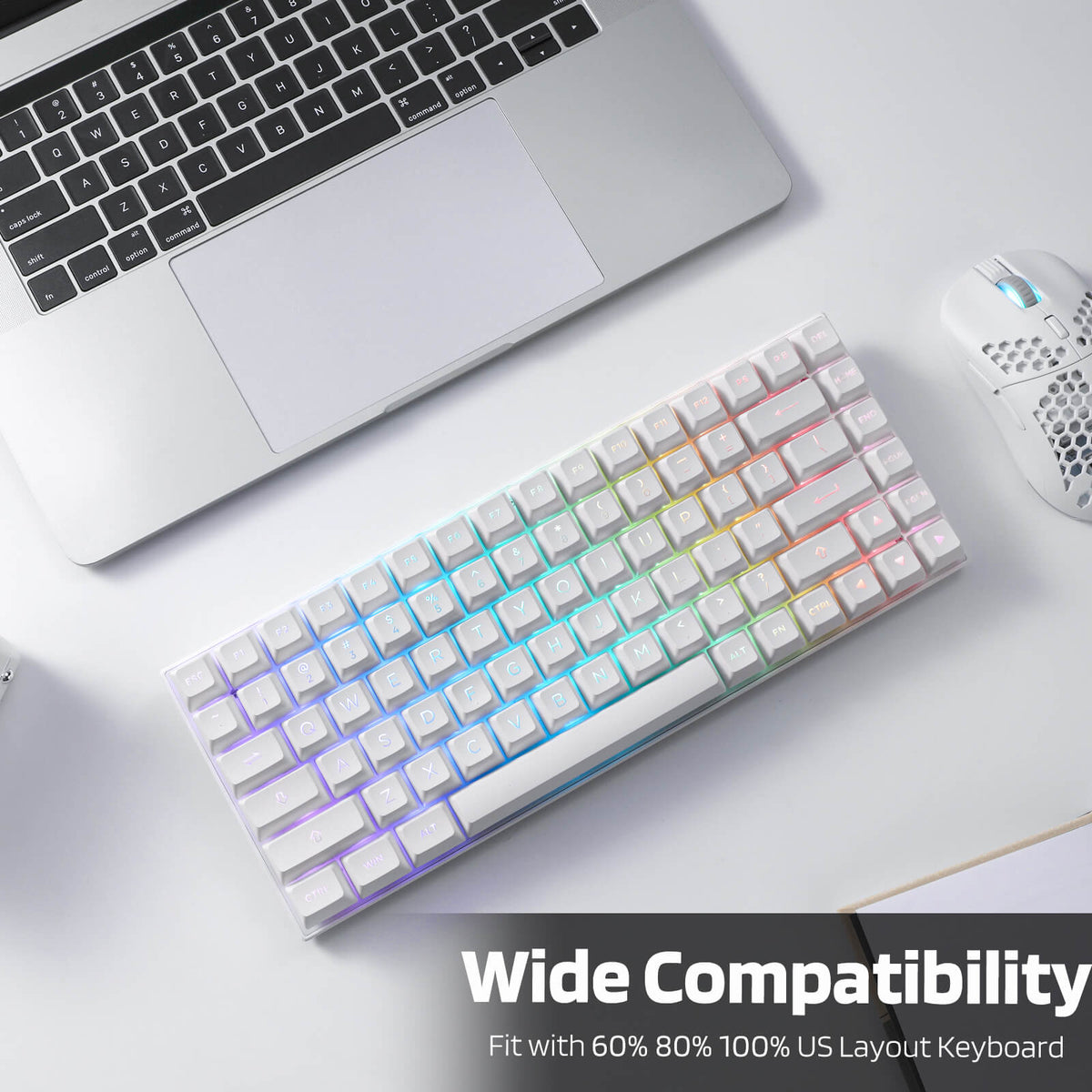 Redragon Double Shot PBT 146 Keycaps Set with Keycap Puller & Storage ...