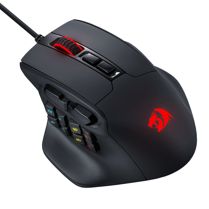 Redragon M811 Aatrox MMO Gaming Mouse with 15 Programmable Buttons ...