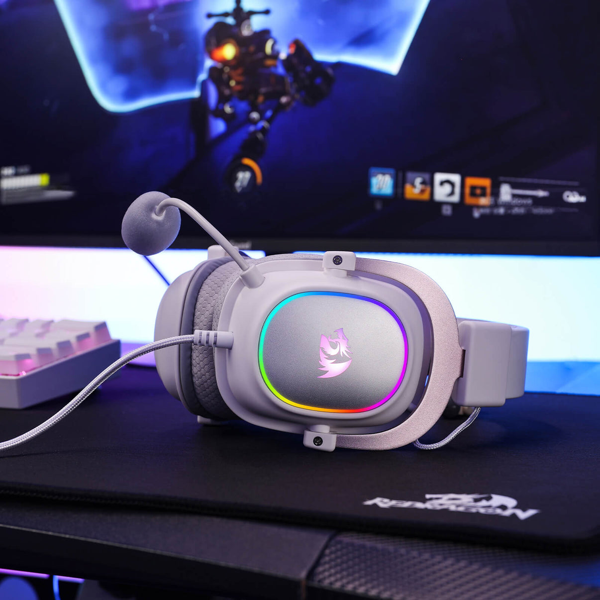 H510 ZEUS-X RGB White Wired Gaming Headset – Redragonshop