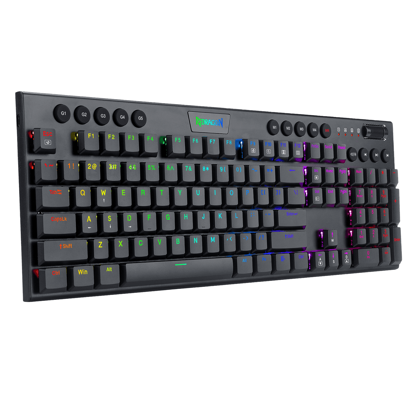 HORUS K619 Wired Mechanical Gaming Keyboard w/Low Profile Keycaps ...