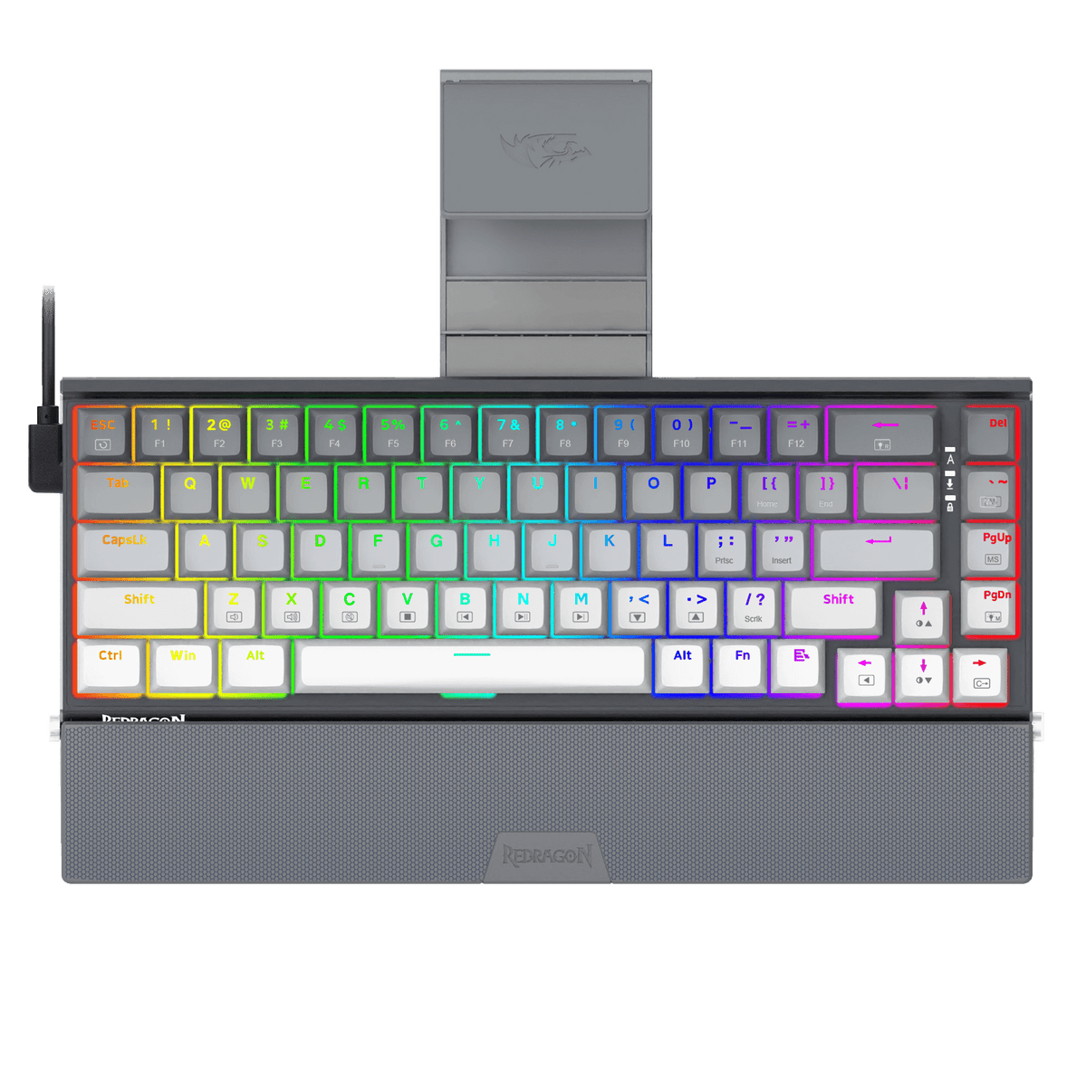 Redragon K641 SHACO PRO 65% Aluminum Mechanical Keyboard, Blue & Grey ...