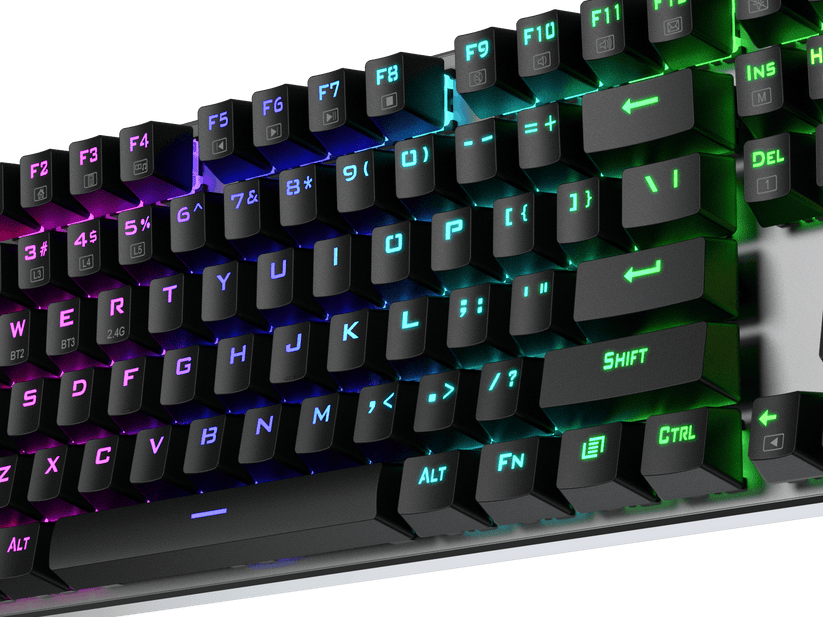 Redragon K556 PRO Upgraded Wireless Aluminum RGB Gaming Keyboard ...