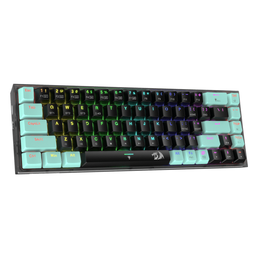 Redragon K631 Compact Wireless Green Mechanical Gaming Keyboard ...