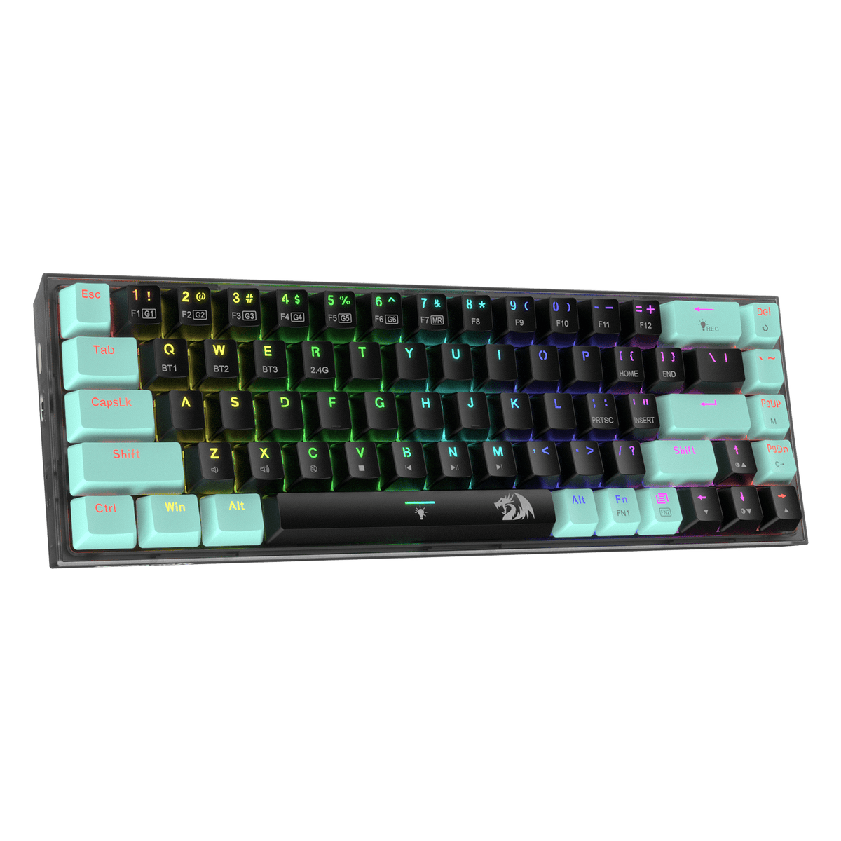 Redragon K631 Compact Wireless Green Mechanical Gaming Keyboard ...