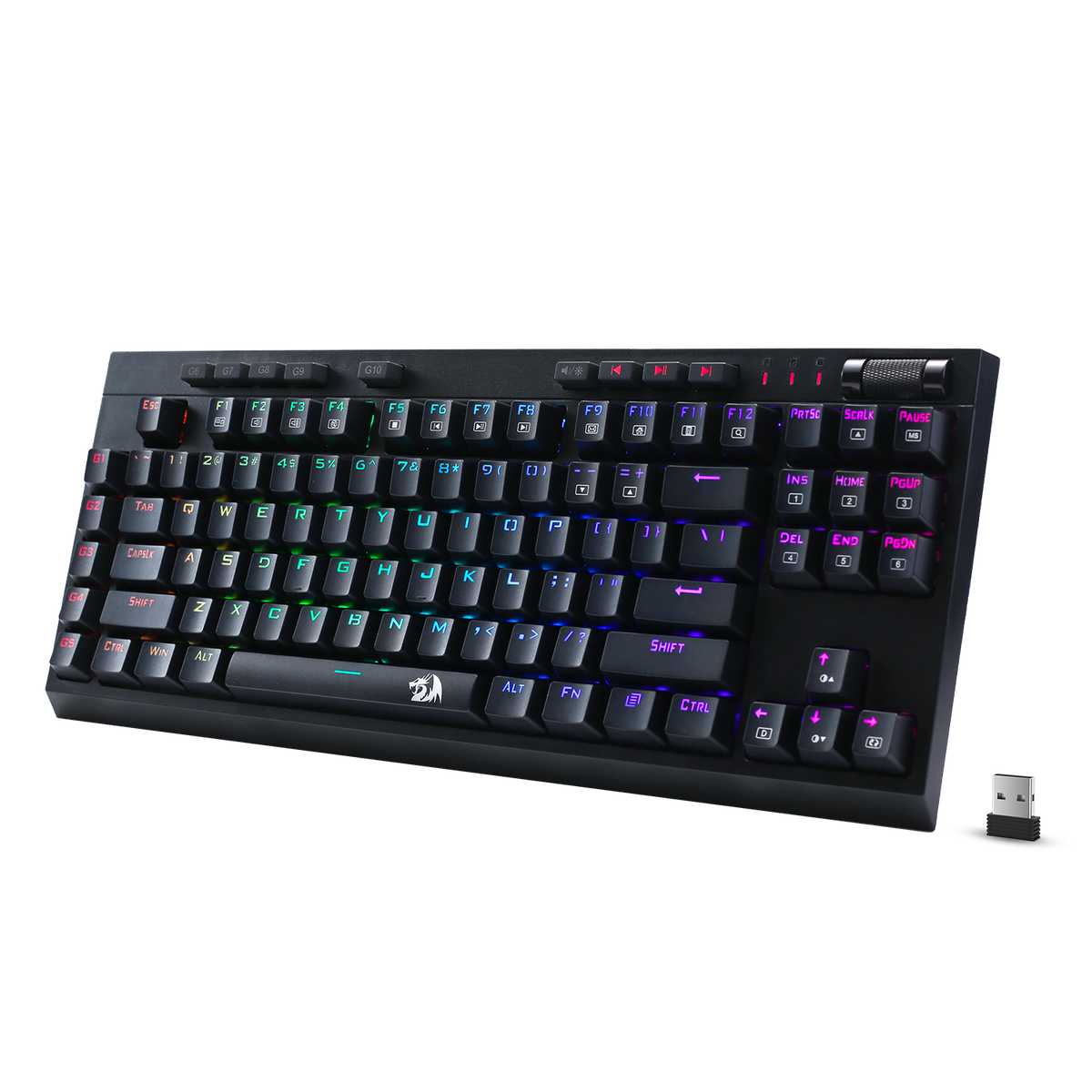 Redragon Wireless Gaming Keyboard | RGB Mechanical Keyboard | 87 Keys ...