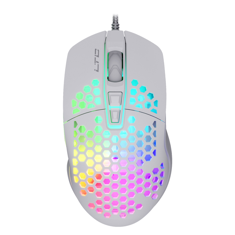 LTC RGB Gaming Mouse | Lightweight Honeycomb Shell | 6400DPI | 6 ...