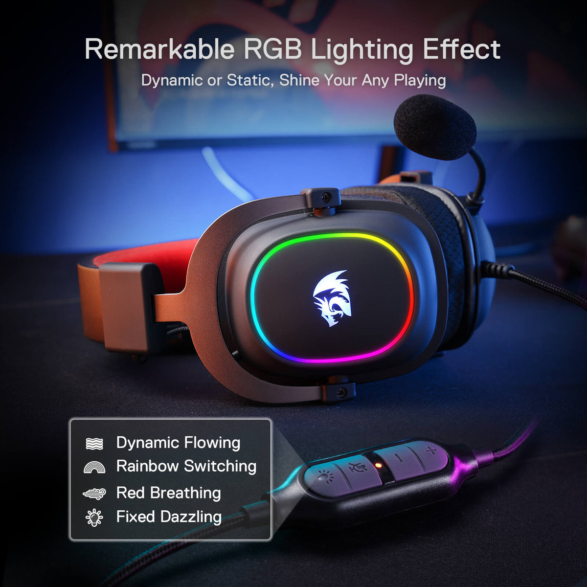 Redragon H510 ZEUS-X RGB Wired Gaming Headset | 7.1 Surround Sound ...