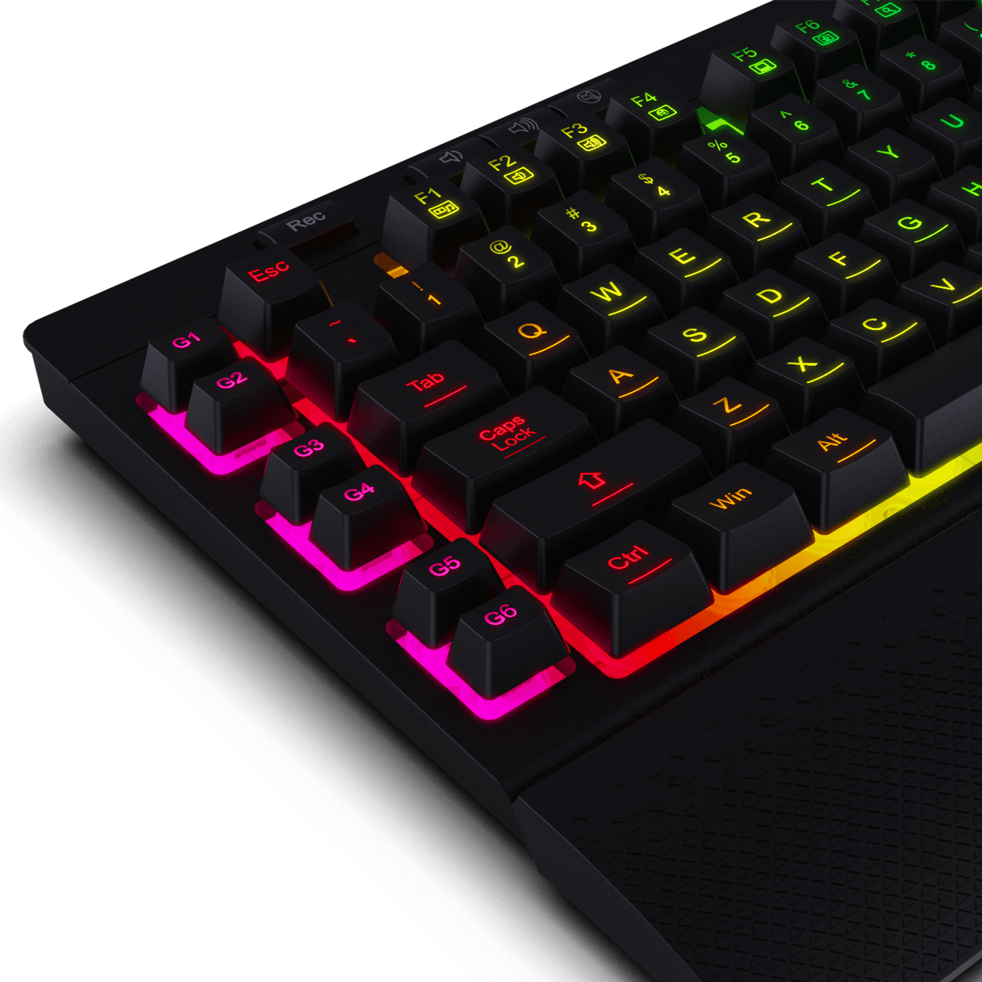Redragon K512 SHIVA RGB Membrane Gaming Keyboard with Multimedia Keys ...