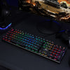 Redragon K556-RK Round Keys RGB LED Backlit Mechanical Gaming Keyboard ...