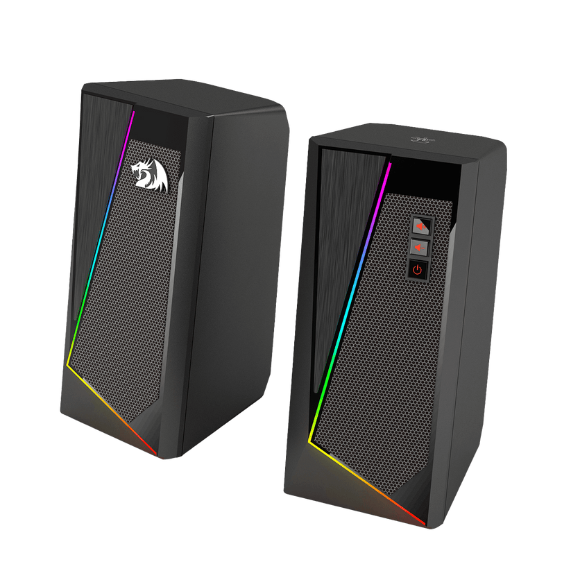 Redragon ANVIL GS520 RGB Desktop Speakers | 2.0 Channel PC Computer ...