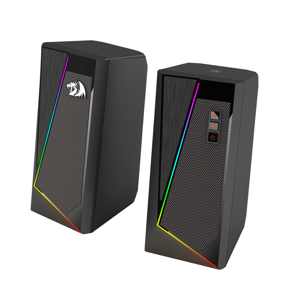 Redragon ANVIL GS520 RGB Desktop Speakers | 2.0 Channel PC Computer ...