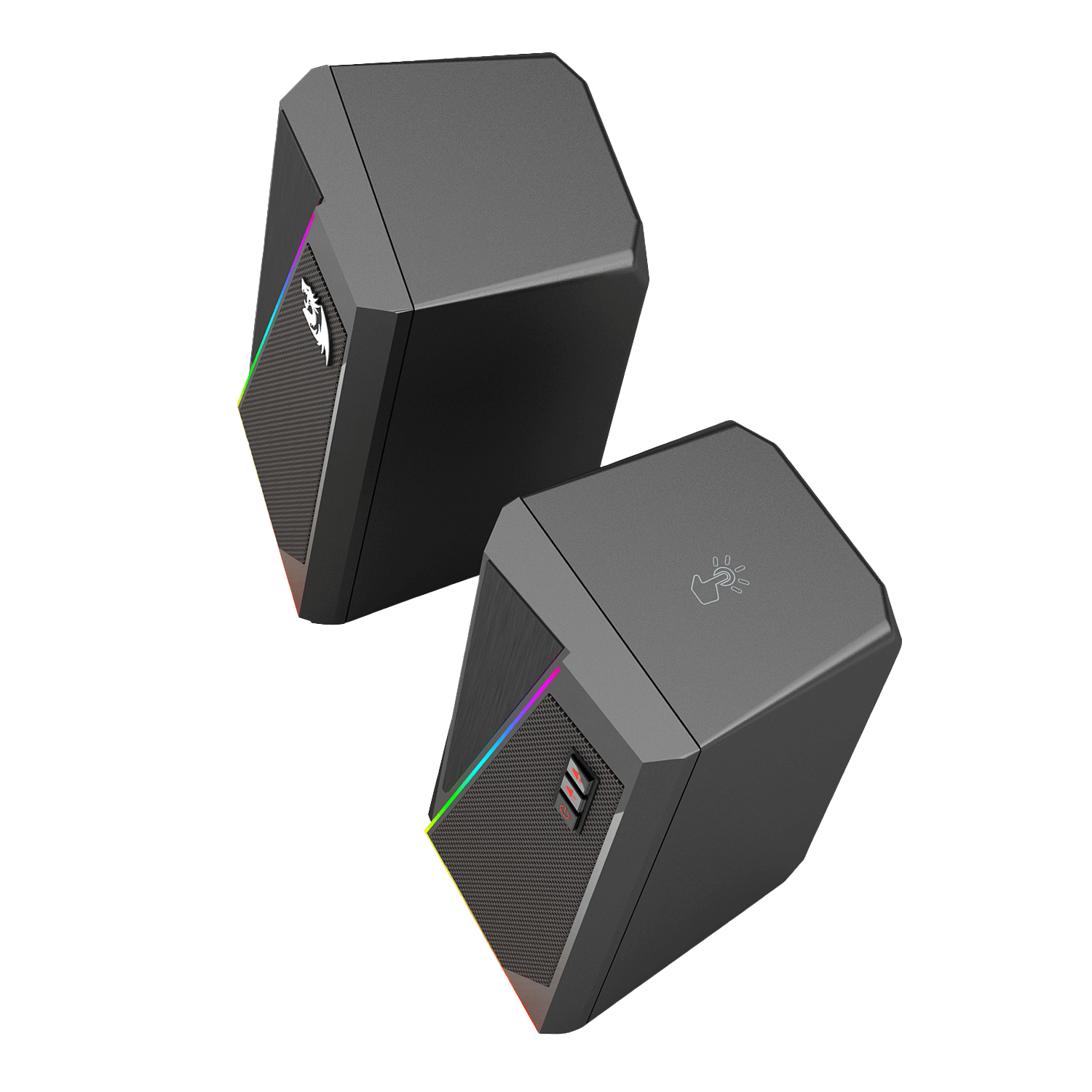 Redragon ANVIL GS520 RGB Desktop Speakers | 2.0 Channel PC Computer ...