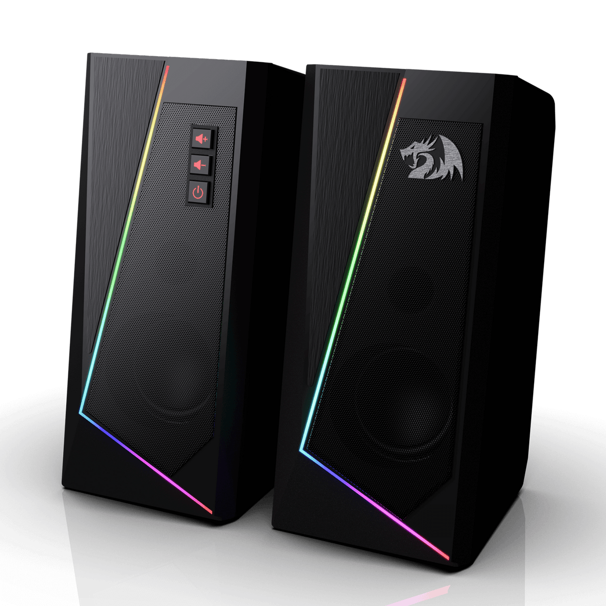 Redragon ANVIL GS520 RGB Desktop Speakers | 2.0 Channel PC Computer ...