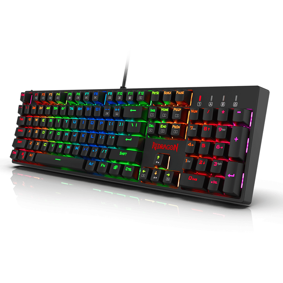 Redragon K582 SURARA RGB LED Backlit Mechanical Gaming Keyboard | Red ...